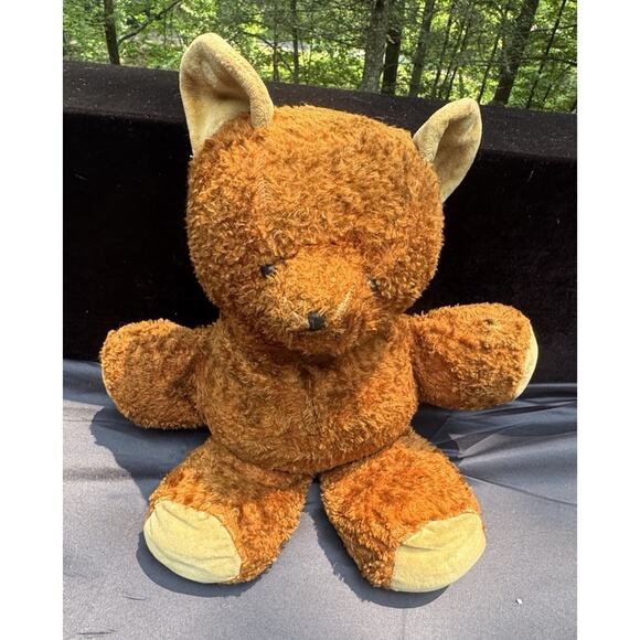Gund | Toys | Vtg 95s Gund Brown Faux Mohair Teddy Bearbutton Eyes ...